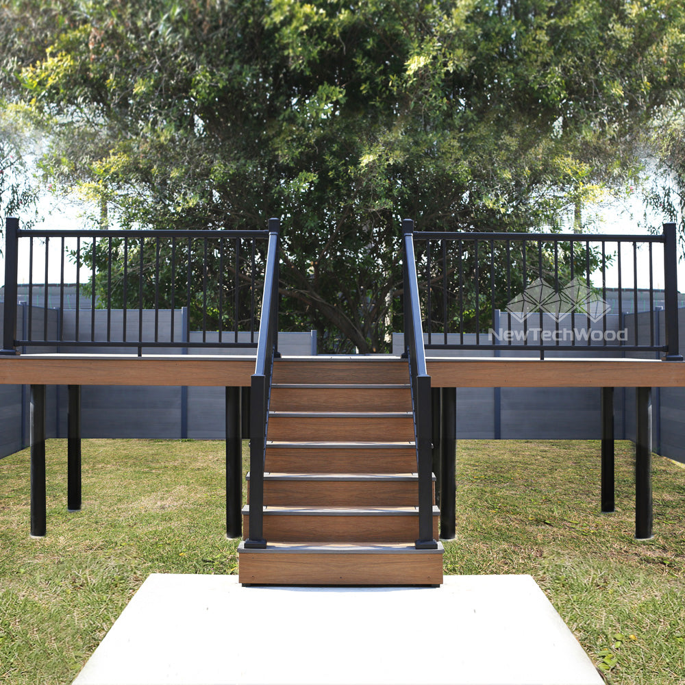 New Tech Wood Aluminum Railing – DF Studio NYC