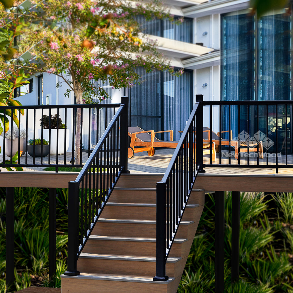 New Tech Wood Aluminum Railing – DF Studio NYC