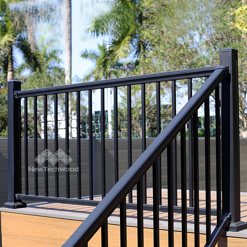 New Tech Wood Aluminum Railing – DF Studio NYC
