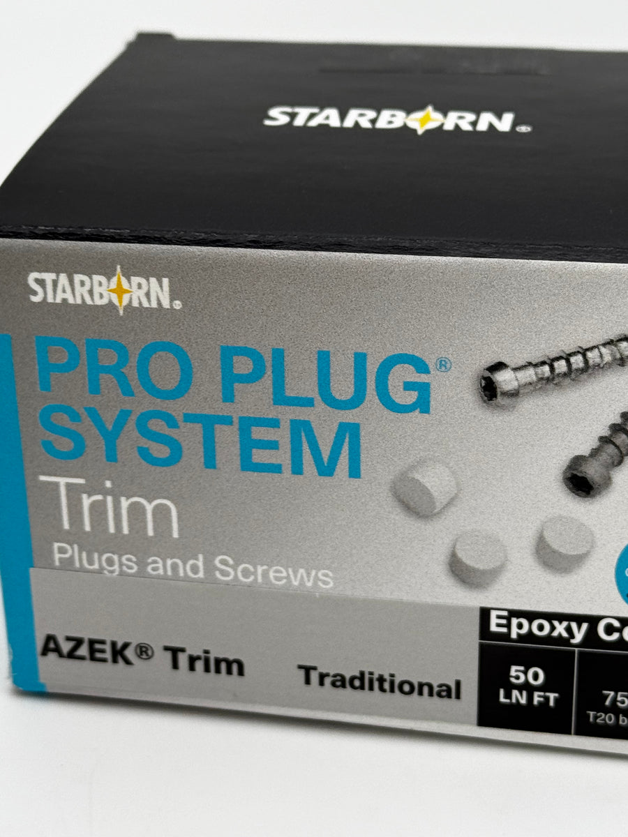Starborn Pro Plug No. 10 X 2" Star Head Deck Screws and Plugs 50 LN FT ...
