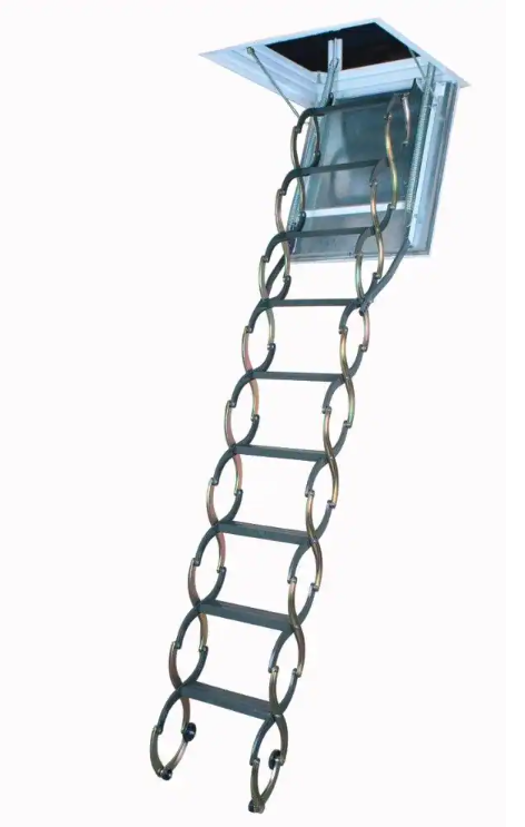 LSF METAL SCISSOR ATTIC LADDER - FIRE RATED – DF Studio NYC