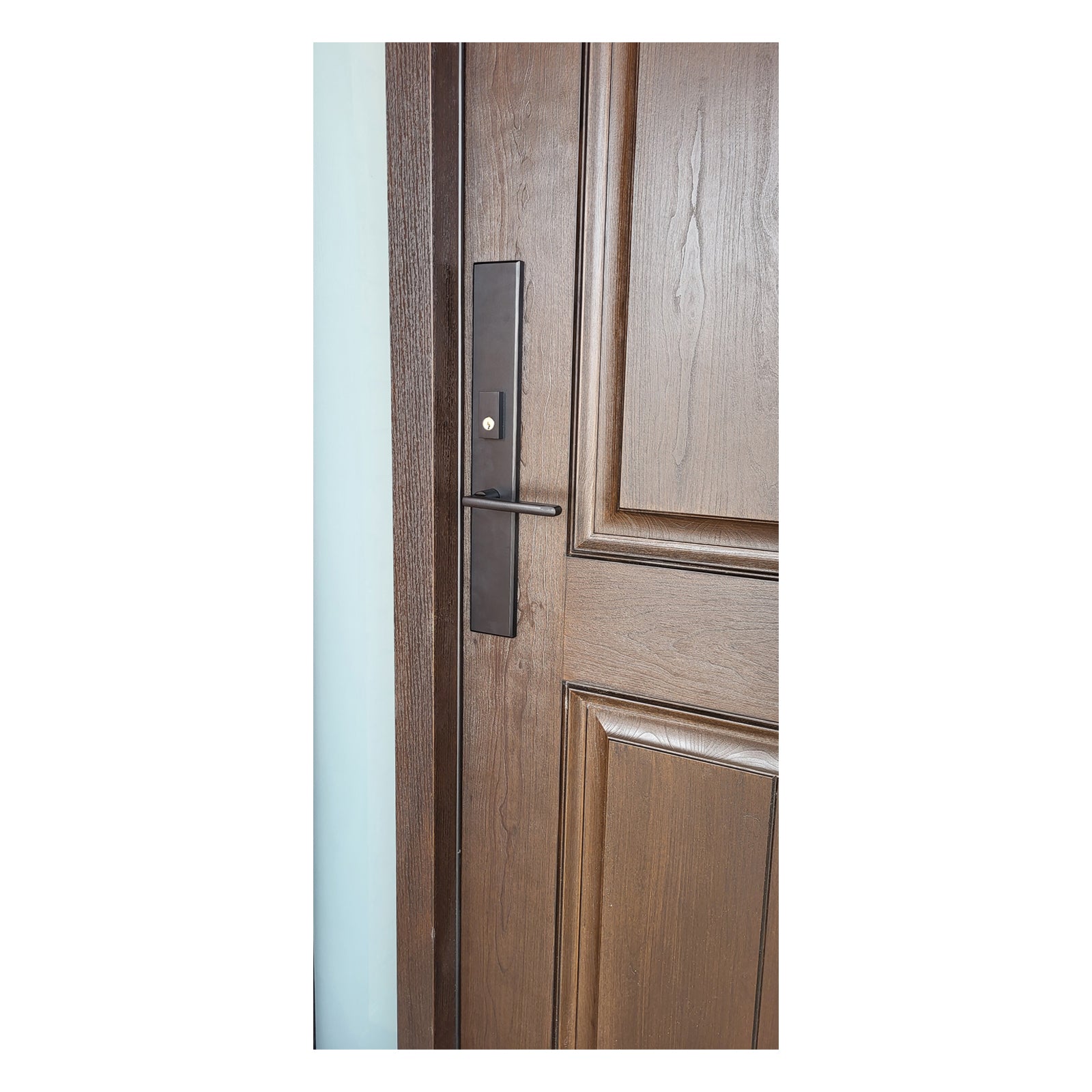 Multi point lock trim set Brass 18″x2.5″ Milano Satin Brass – DF Studio NYC