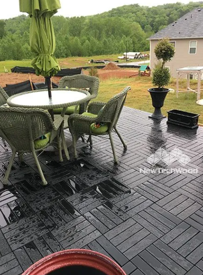 New Tech Wood Composite Deck Tiles – DF Studio NYC