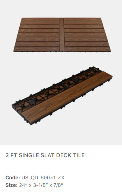 New Tech Wood Composite Deck Tiles – DF Studio NYC